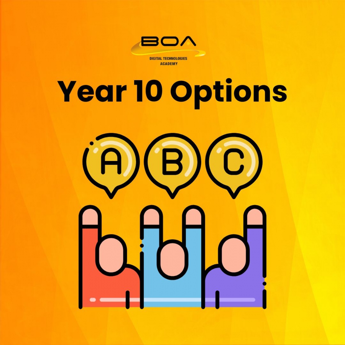 BOA Digital - Our Year 10 Options are now live!
