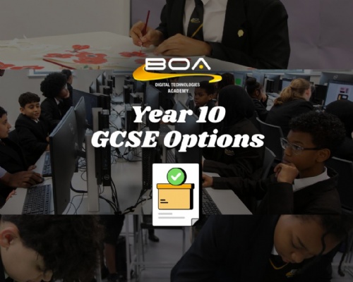 BOA Digital - GCSE Preferences Confirmed for Year 10 Students